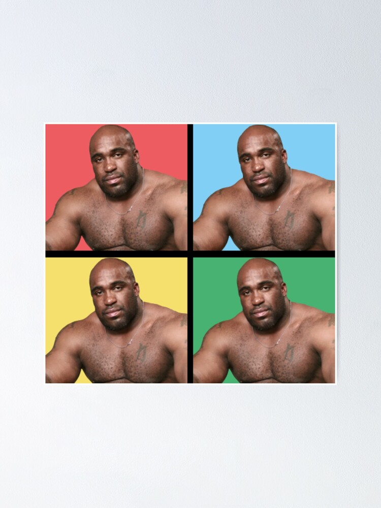 "Large Black Man Barry Wood " Poster for Sale by AlvarezTimothy | Redbubble