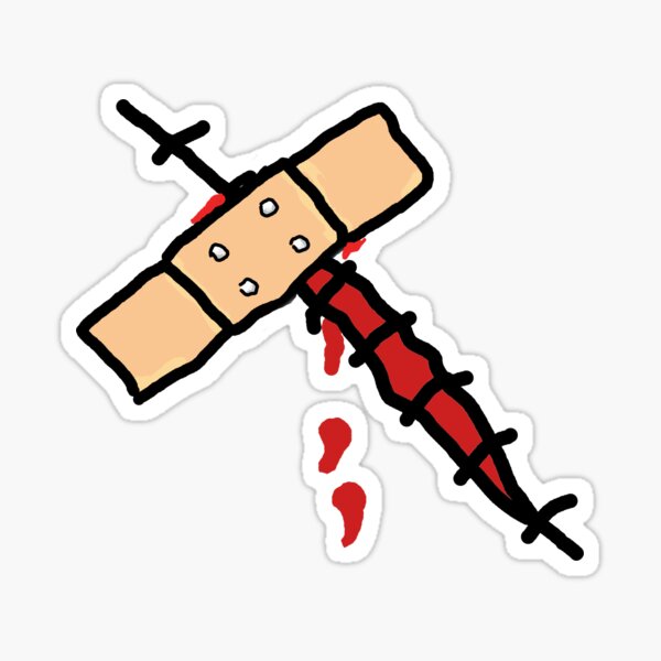 "Wunde mit Pflaster" Sticker by freaks13 | Redbubble