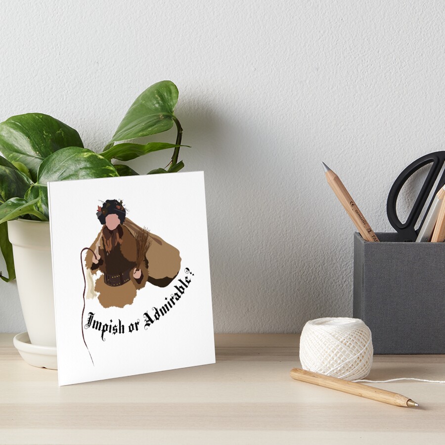 "Dwight Schrute "Impish or Admirable" Belsnickel Art – The Office" Art ...