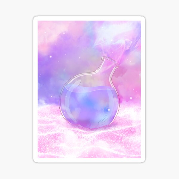 "Fairy's Aesthetic Potion Bottle" Sticker by lazyhysong | Redbubble