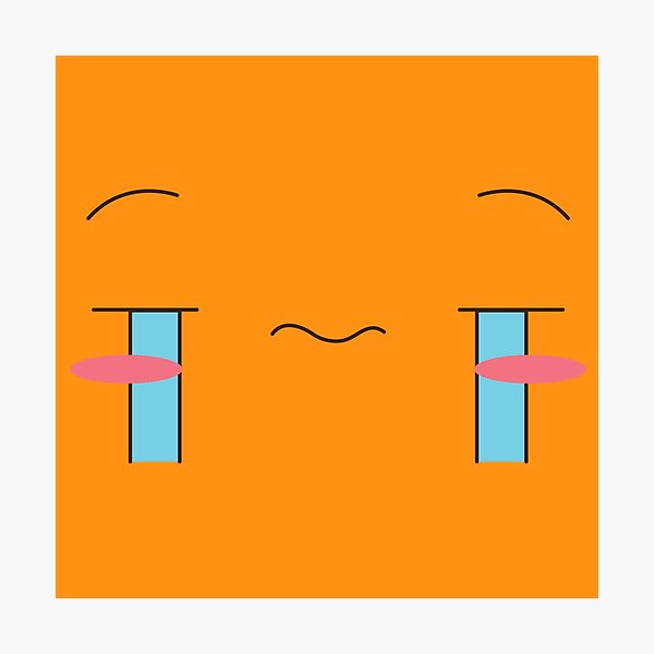 "Roblox sad Cry Face" Photographic Print for Sale by hutamaAdi98 ...