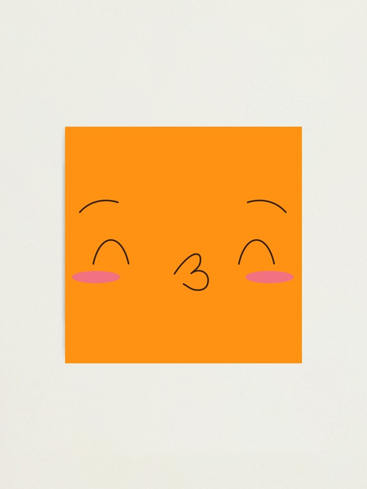"Roblox Kiss Face" Photographic Print by hutamaAdi98 | Redbubble