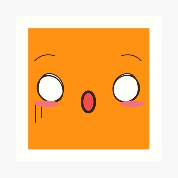 "Roblox Afraid Face" Art Print by hutamaAdi98 | Redbubble