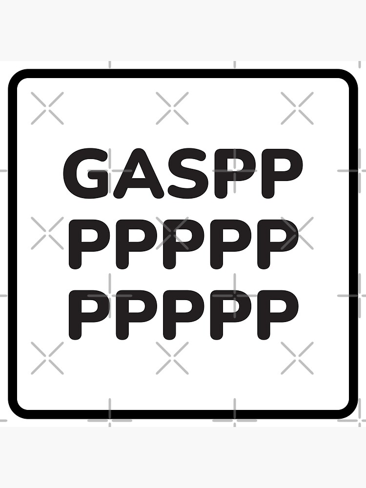 "GASP" Poster by goodiegood | Redbubble