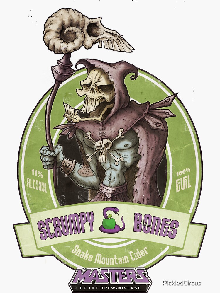 "Snake Mountain Cider (grunge)" Sticker for Sale by PickledCircus ...