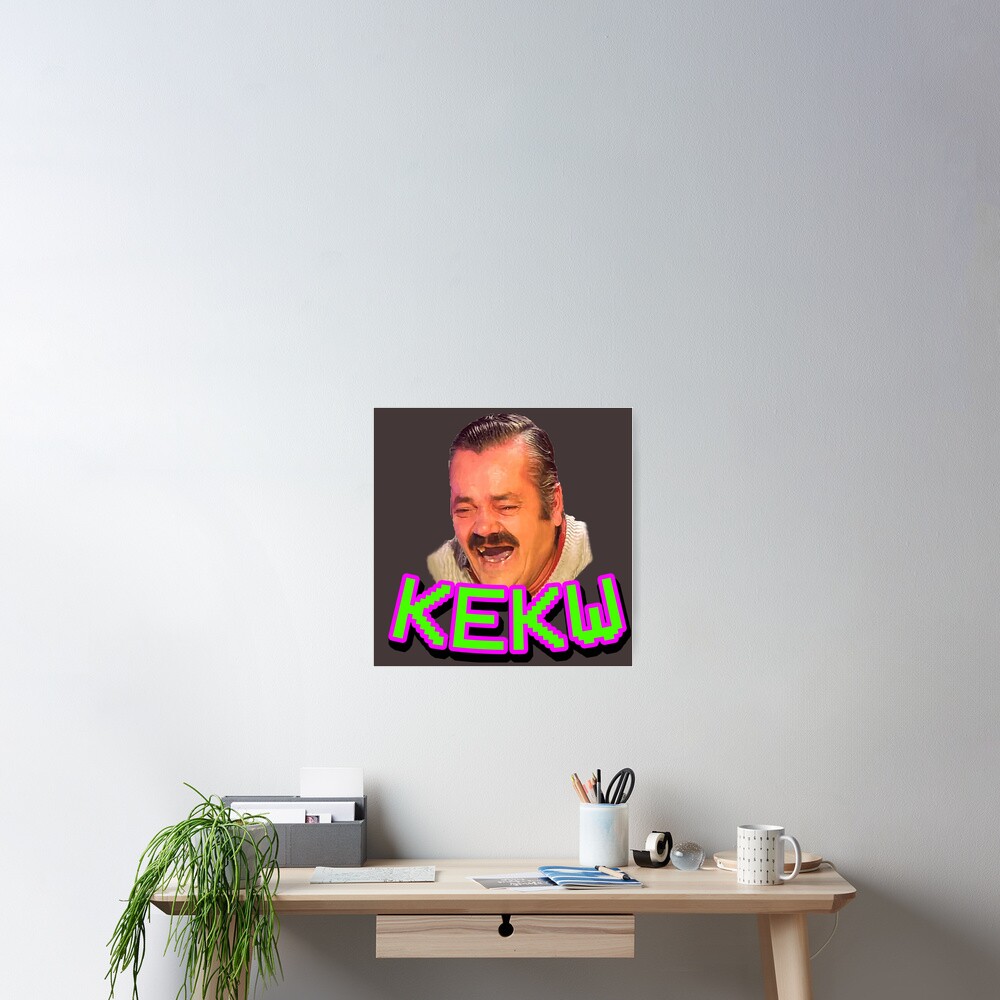 "KEKW twitch emote pixel design" Poster for Sale by therustyart | Redbubble