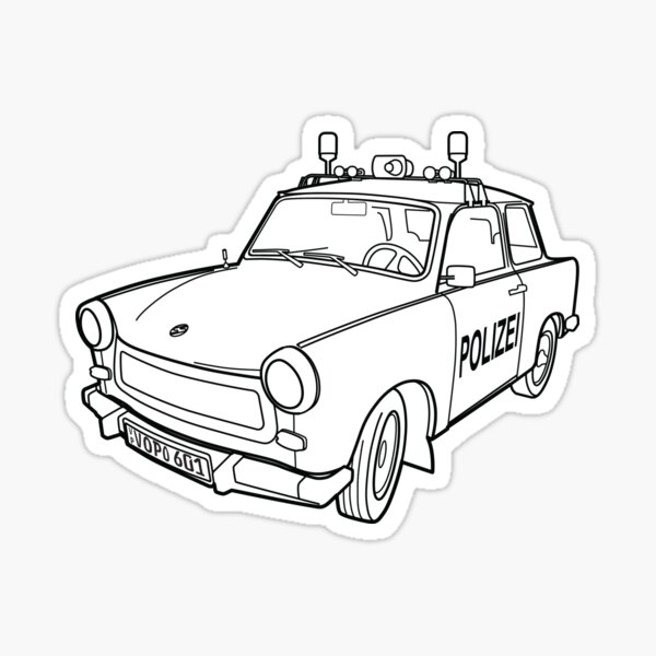 "Volkspolizei Trabant 601" Sticker for Sale by BurrowsImages | Redbubble