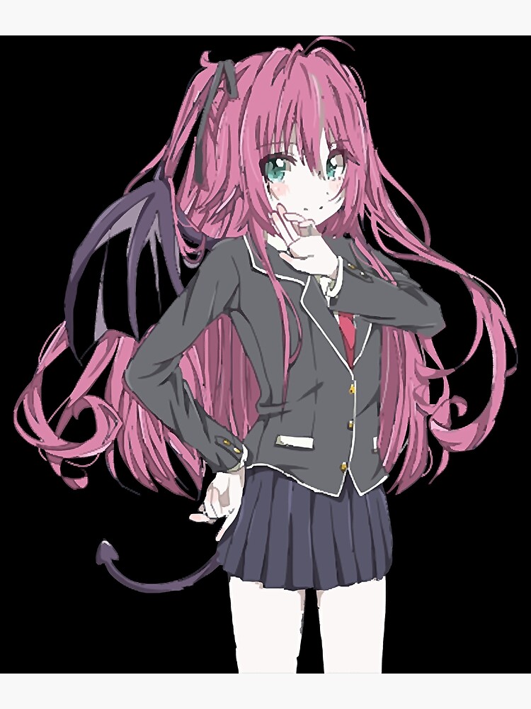 "Kawaii Succubus Anime Girl Japanese Devil Anime Girl " Art Print for ...