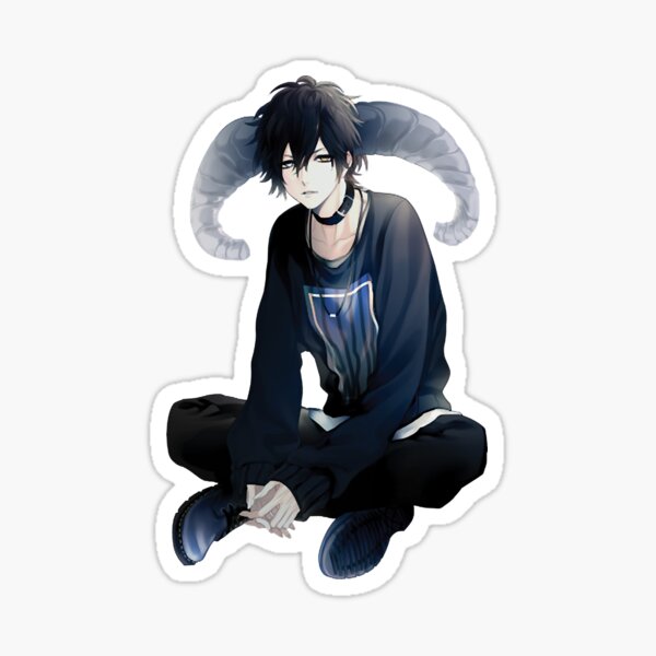 "Demon Anime Guy - Otaku Gifts - Yaoi BL Hot Anime Male " Sticker by ...