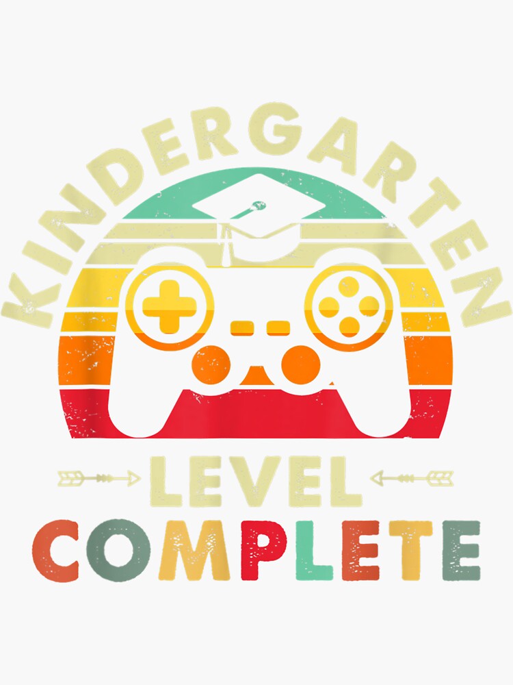 "Kindergarten Graduation Level Complete Video Gamer" Sticker by ...