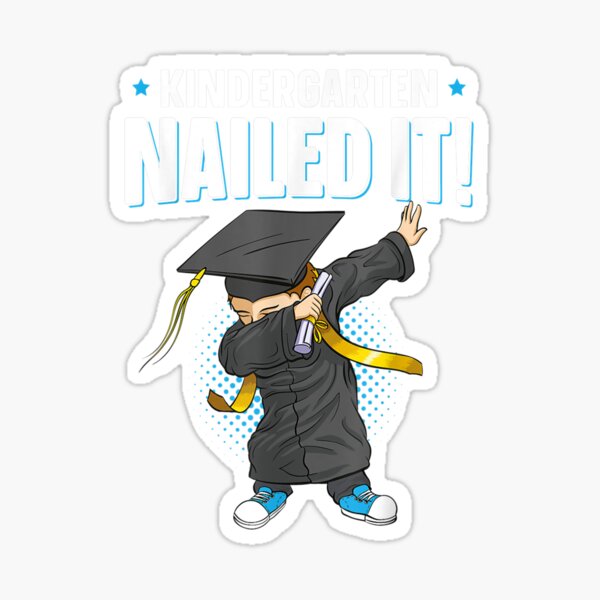 "Dabbing Graduation Class Of 2021 Boy Kindergarten" Sticker for Sale by ...