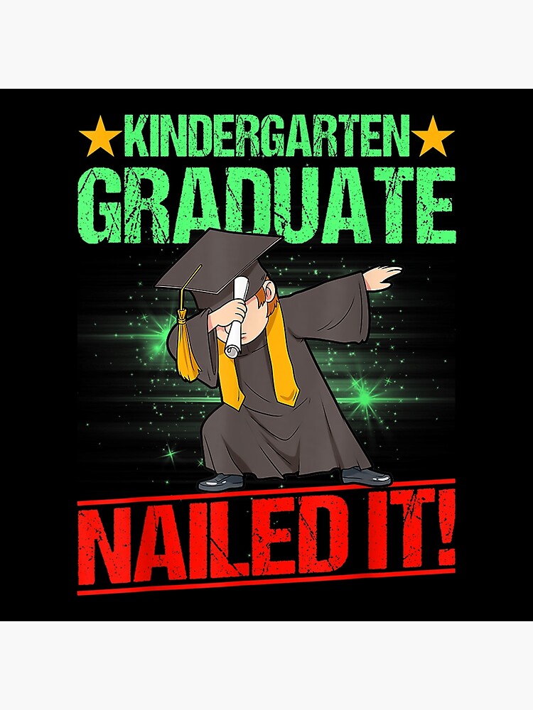 "Kids Kindergarten Graduation 2021 Dabbing Boy" Poster by treyfsoanna ...