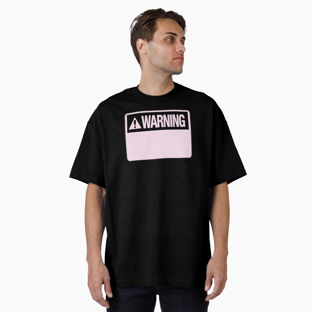 "Blank Pastel Pink Warning Hazard Sign" Sticker for Sale by ...