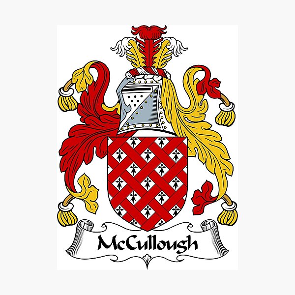 "McCullough Coat of Arms / McCullough Family Crest" Photographic Print ...