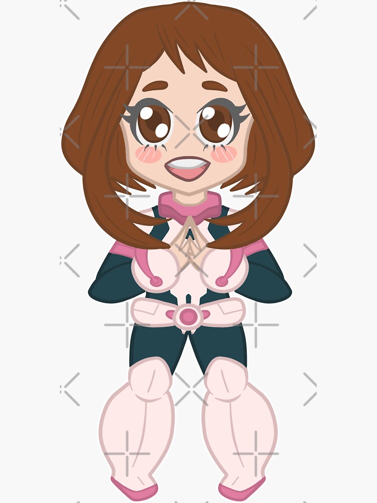 "Ochako Uraraka Chibi" Sticker for Sale by Laurakeet101 | Redbubble