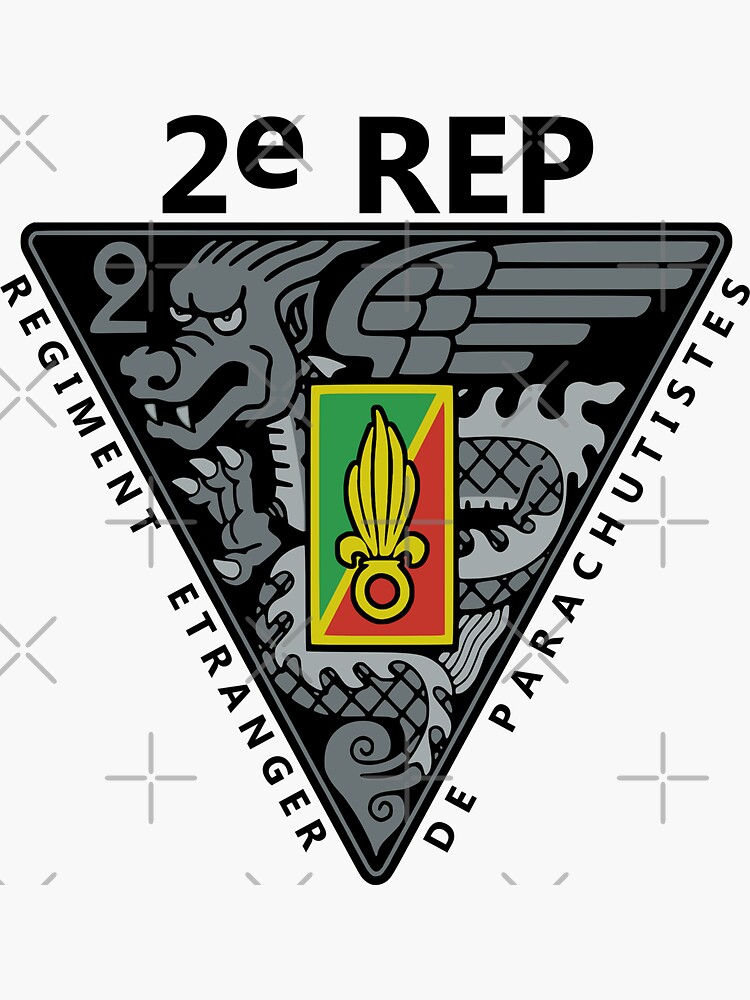 "Französische Fremdenlegion 2. REP" Sticker von sirglennbo | Redbubble