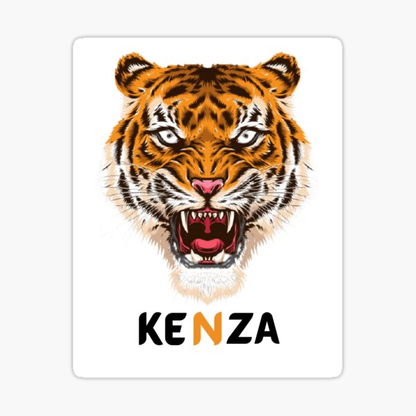 "Kenza tshirt - kenzo tshirt , Tshirt Tiger" Sticker for Sale by ...