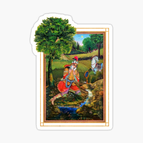 "Rostam is shaving" Sticker for Sale by Kuffstudio | Redbubble