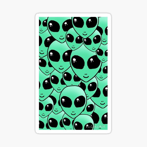 "Aliens" Sticker by artforrart | Redbubble