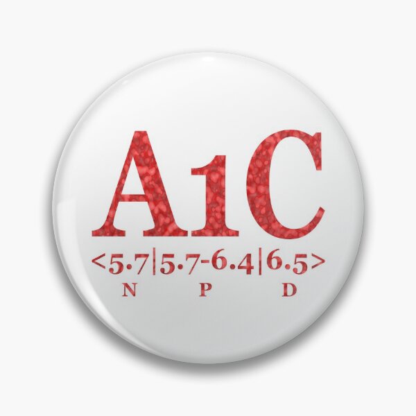 "A1C Levels Normal, Prediabetes, Diabetes" Pin for Sale by DesignsByMVH ...