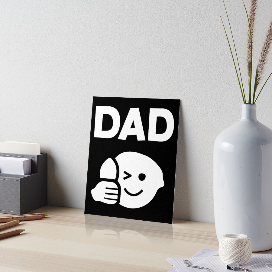 "Father Dad Thumbs Up Outline " Art Board Print by KZK101 | Redbubble