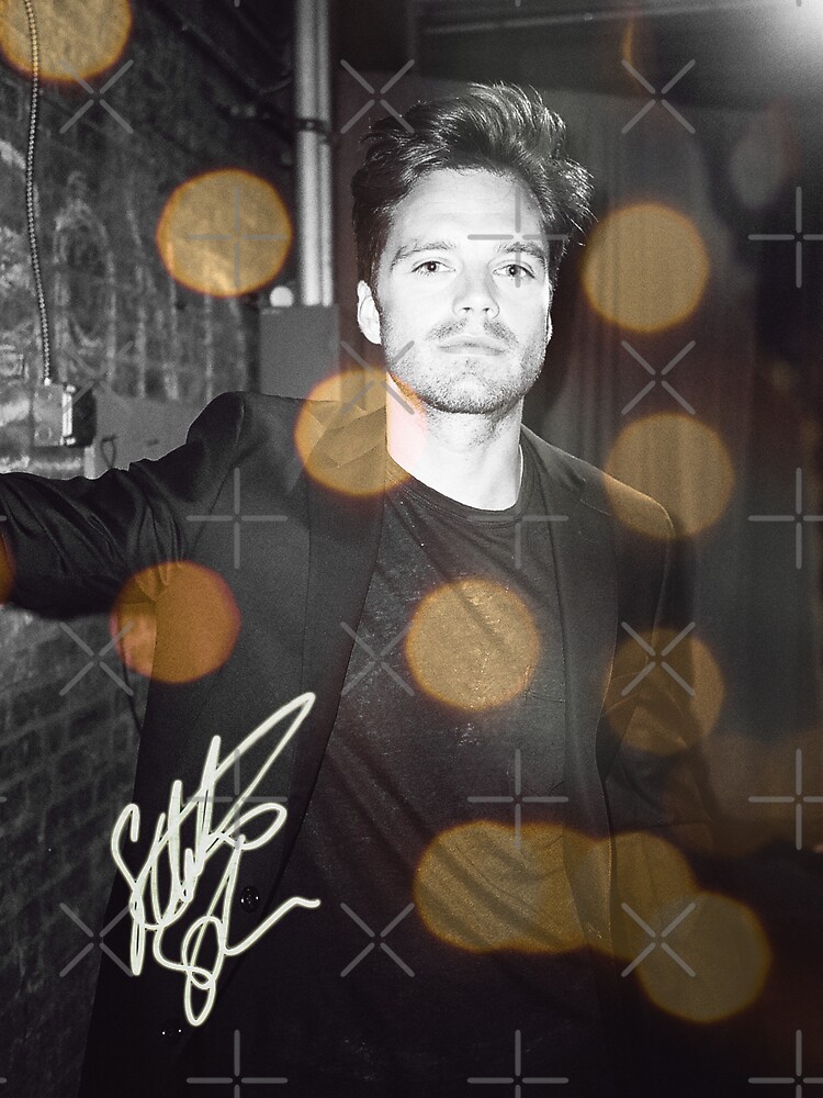 "autograph. - sebastian stan" Sticker for Sale by acmmoral | Redbubble