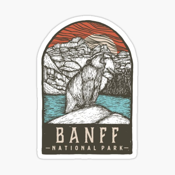 "Vintage banff" Sticker for Sale by Awugraph | Redbubble