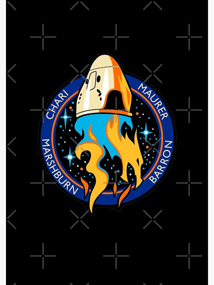 "SPACEX Crew 3 Patch NASA Mission Logo" Spiral Notebook for Sale by ...