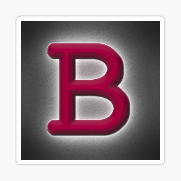 "Uppercase B typewriter" Sticker for Sale by leobrix | Redbubble