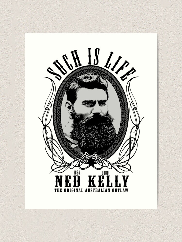 "Ned Kelly - Original Outlaw Design" Art Print for Sale by UncleHenry ...