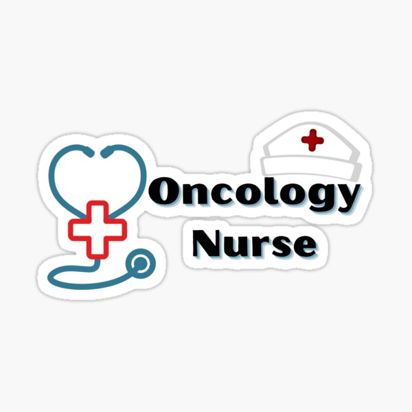 "Oncology Nurse" Sticker by CaitU | Redbubble
