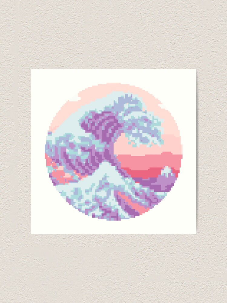 "Great Wave Pixel Art" Art Print by AlleenasPixels | Redbubble