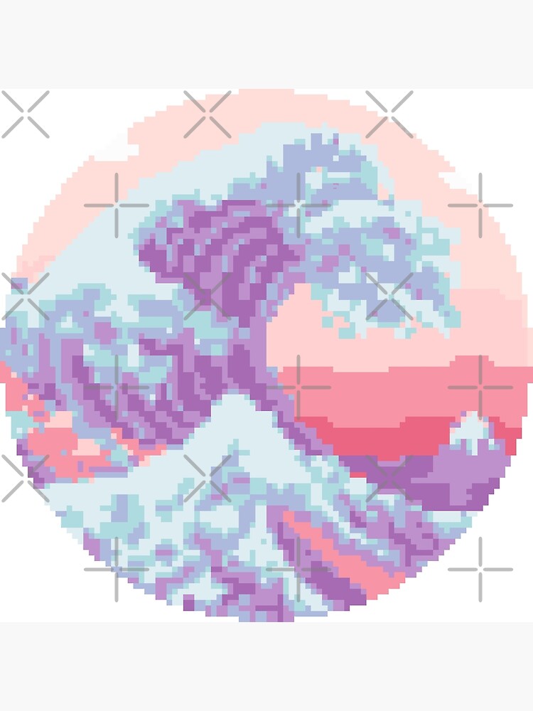 "Great Wave Pixel Art" Art Print by AlleenasPixels | Redbubble