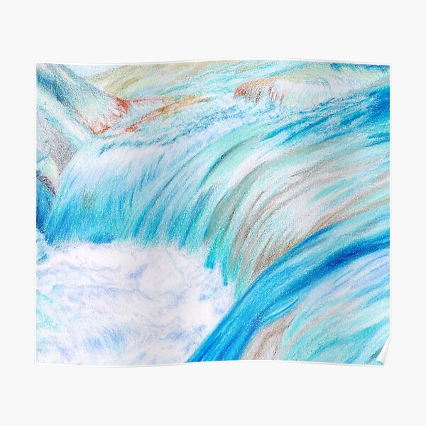 "Raging River" Poster for Sale by YuNikDraw | Redbubble
