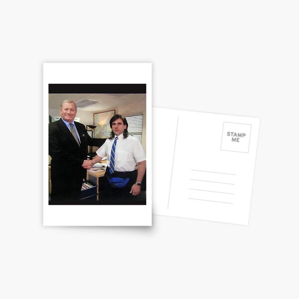 "Michael Scott, The Handshake Meme, The Office Memes ||" Postcard for ...
