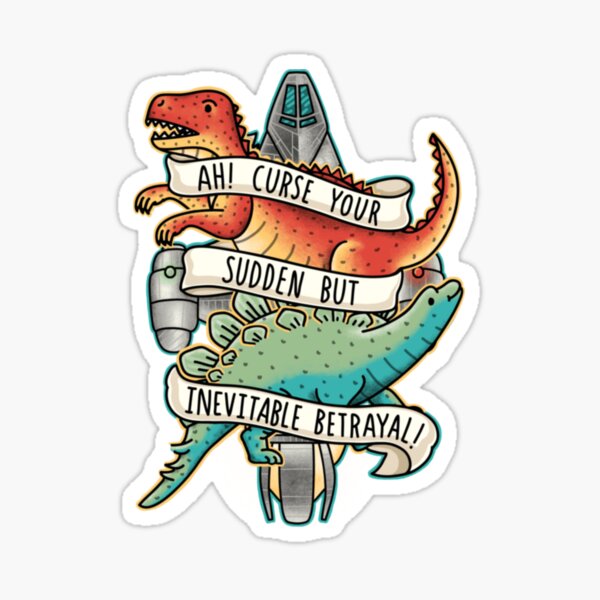 "Inevitable Betrayal" Sticker for Sale by GaeviDawson | Redbubble
