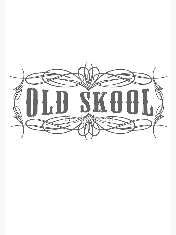 "Old Skool Pinstripe Design" Art Print for Sale by UncleHenry | Redbubble
