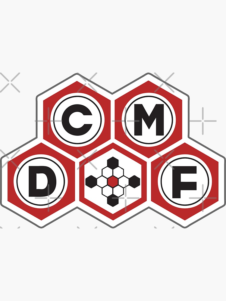 "CMDF, Combined Miniature Deterrent Forces" Sticker for Sale by ...