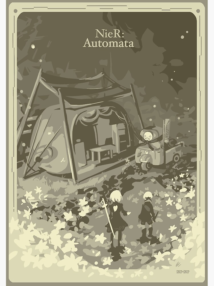 "NieR Automata" Poster for Sale by SnipSnipArt | Redbubble