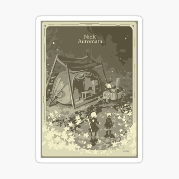 "NieR Automata" Sticker for Sale by SnipSnipArt | Redbubble