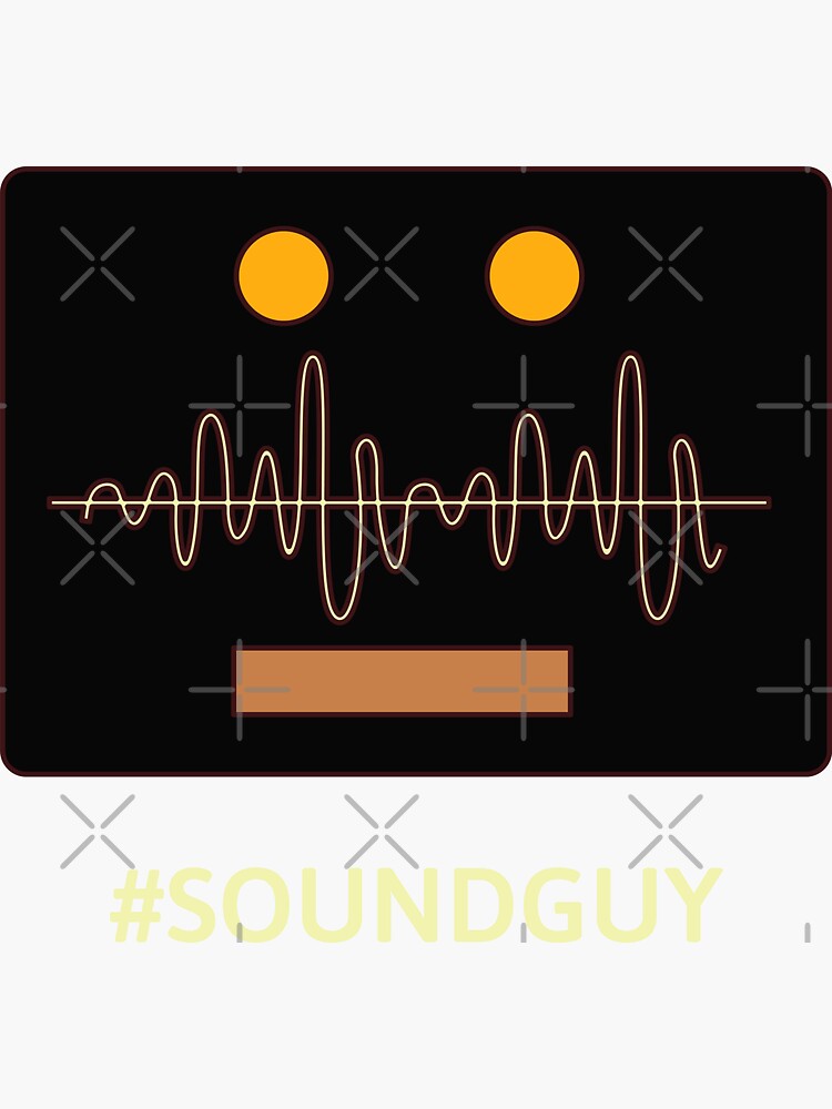 "Sound Guy" Sticker by Imakeyouhappy | Redbubble