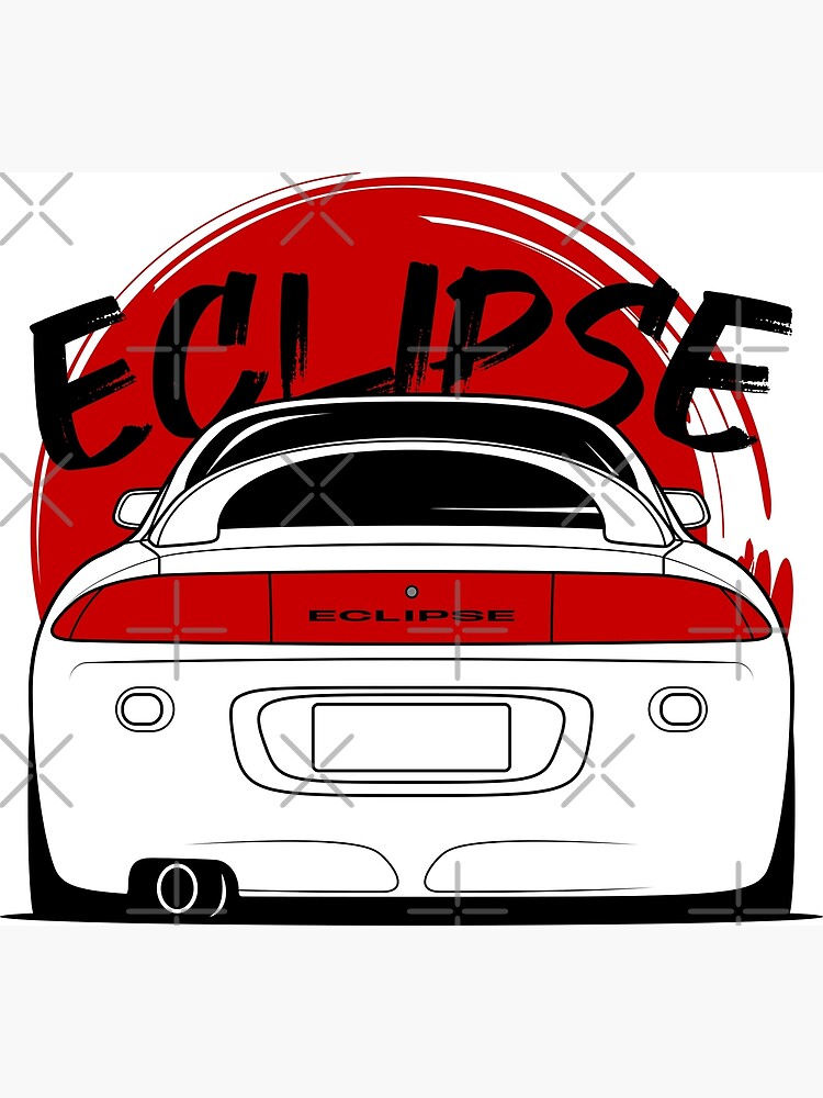 "Rear 2G Eclipse" Poster for Sale by goldentuners | Redbubble