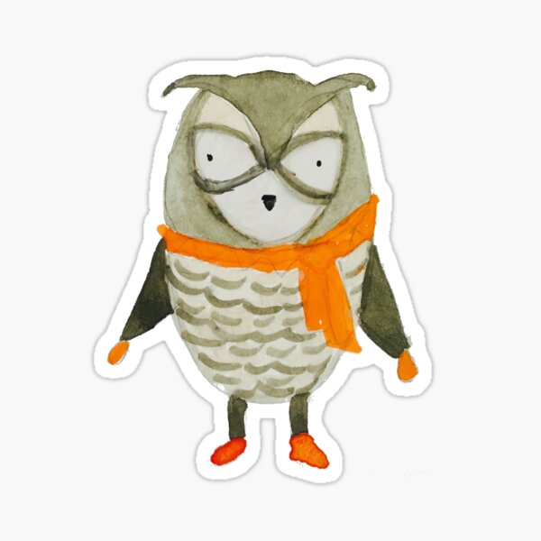 "Forest Friends Owl" Sticker by podartist | Redbubble