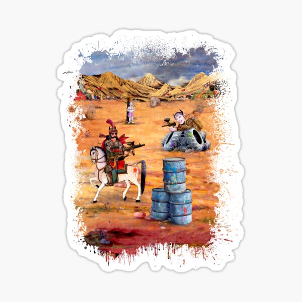 "paintball Rostam & divs" Sticker for Sale by Kuffstudio | Redbubble