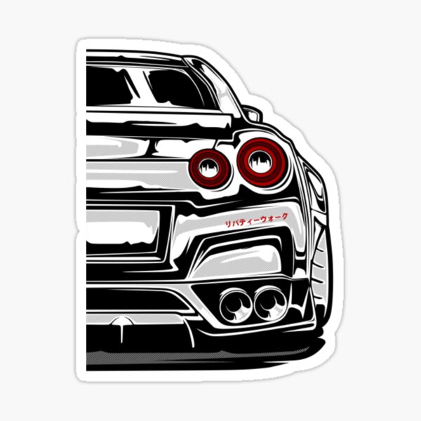 "R35 Gtr Nissan R35 GTR Liberty Walk" Sticker for Sale by KaAnsDesign ...