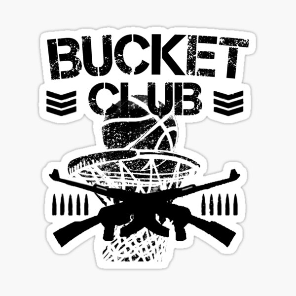 "Bucket Club (Black)" Sticker for Sale by PipeLayers | Redbubble