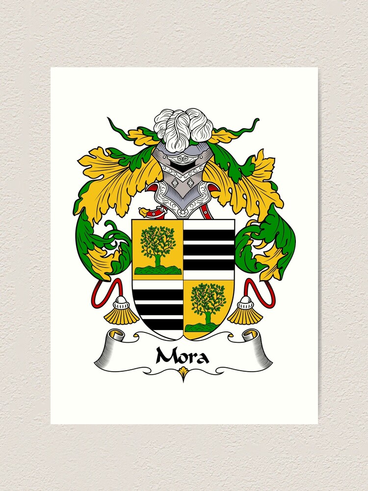"Mora Coat of Arms/ Mora Family Crest" Art Print for Sale by ...