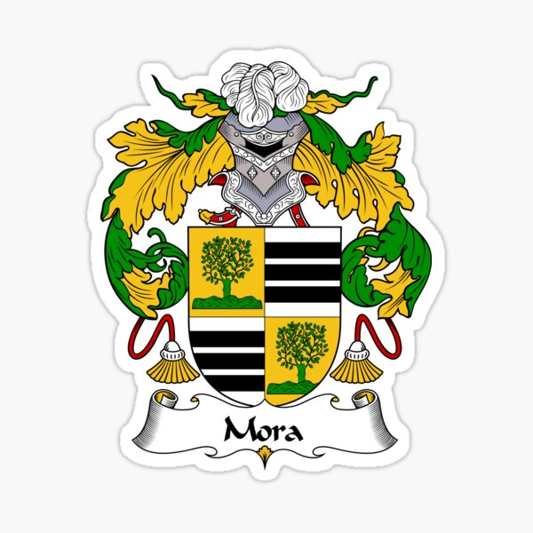 "Mora Coat of Arms/ Mora Family Crest" Sticker for Sale by ...