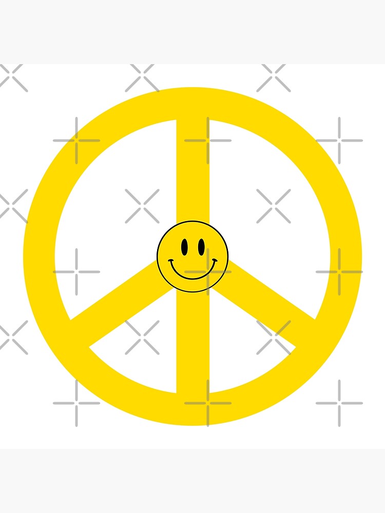 "Happy Peace Sign | Happy Face | Rainbow | " Poster for Sale by ...