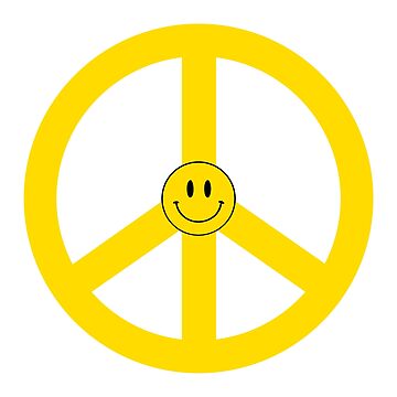 "Happy Peace Sign | Happy Face | Rainbow | " Poster for Sale by ...